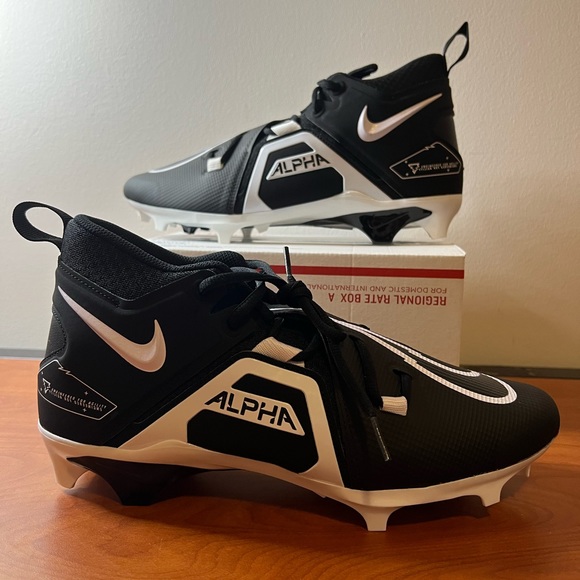 Nike | Shoes | Mens Nike Alpha Menace Pro 3 Mid Football Cleats Black ...